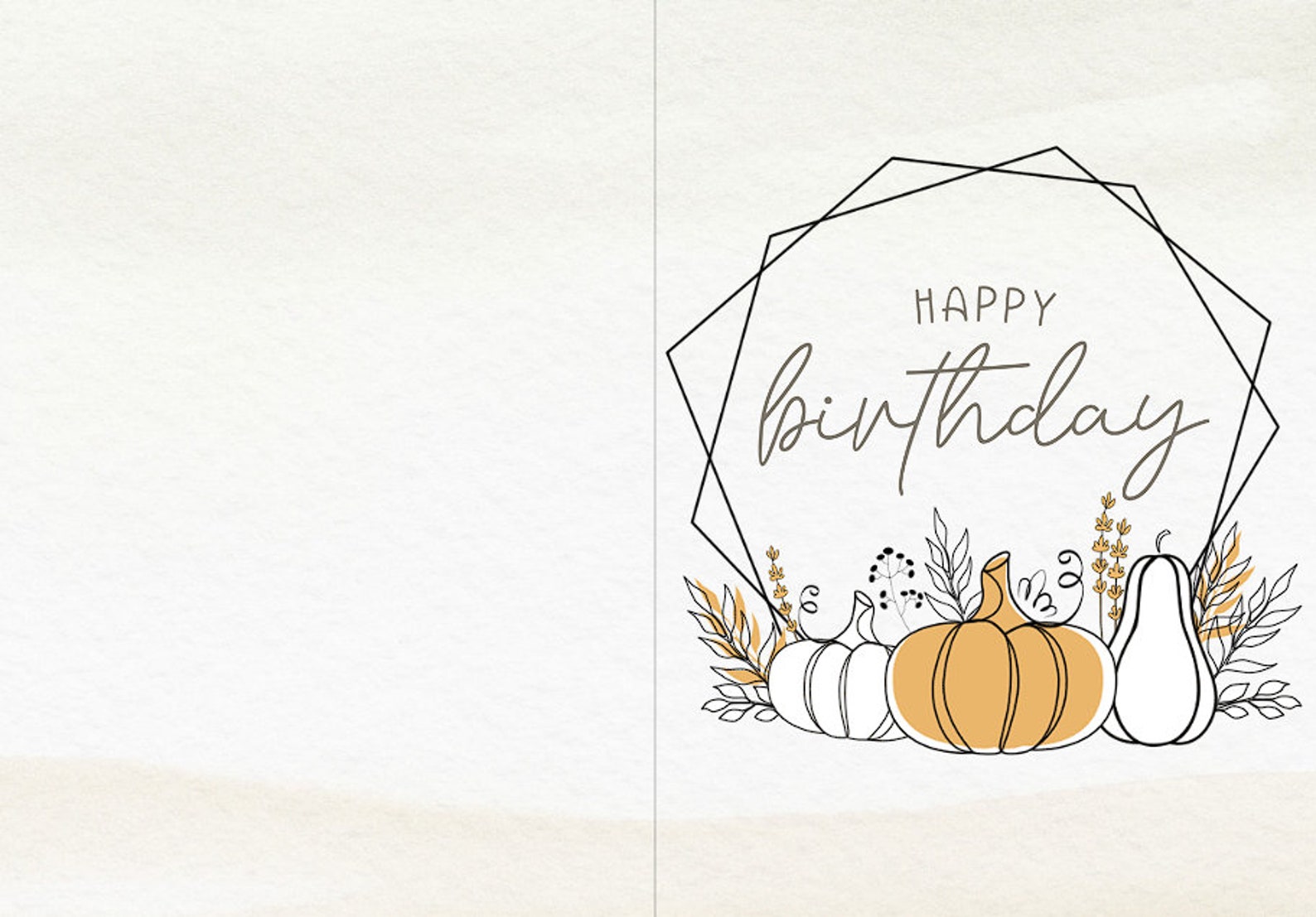 Printable Birthday Card, Floral Card, Printable Card, Printable ...