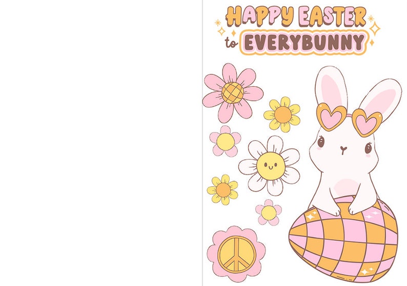 Digital Printable Easter Card, Printable Card, Digital Card, Digital ...