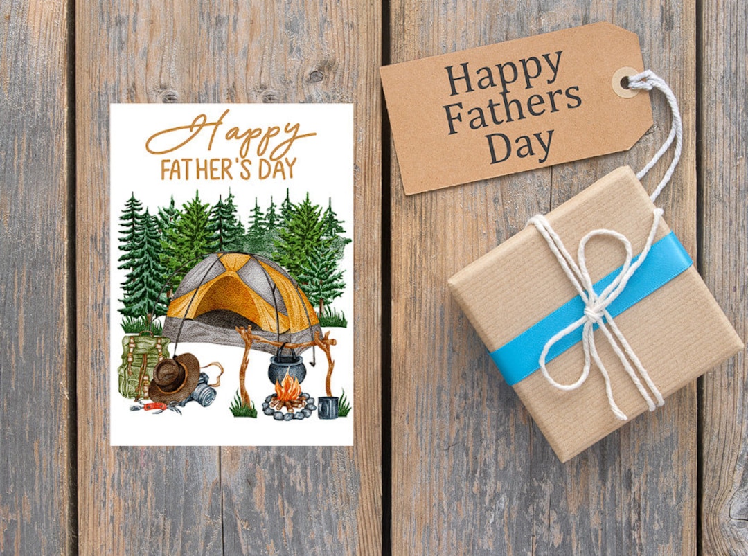 Digital Father's Day Card, Fathers Day Card, Printable Card, Watercolor ...