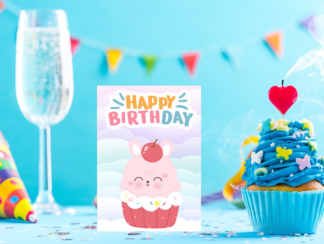 Digital Birthday Card, Printable Birthday Card, Printable Card, Digital ...