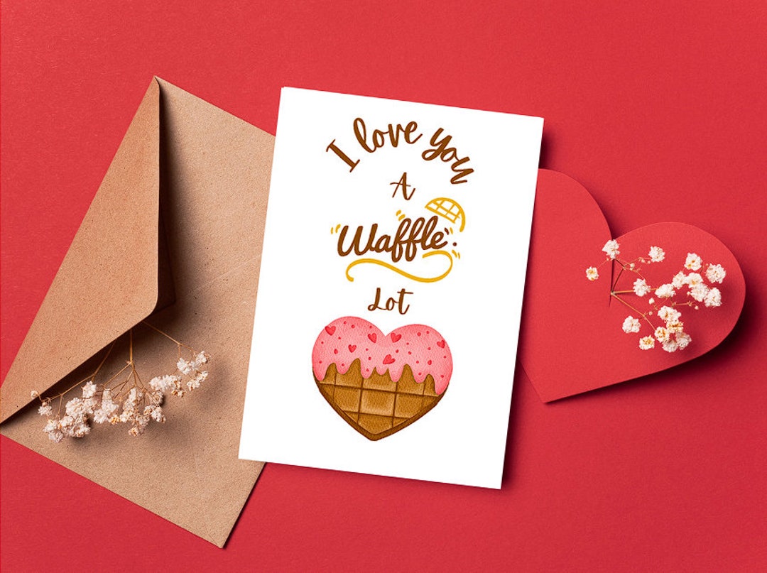 Printable Fold Valentine's Day Card, Printable Card, Printable ...