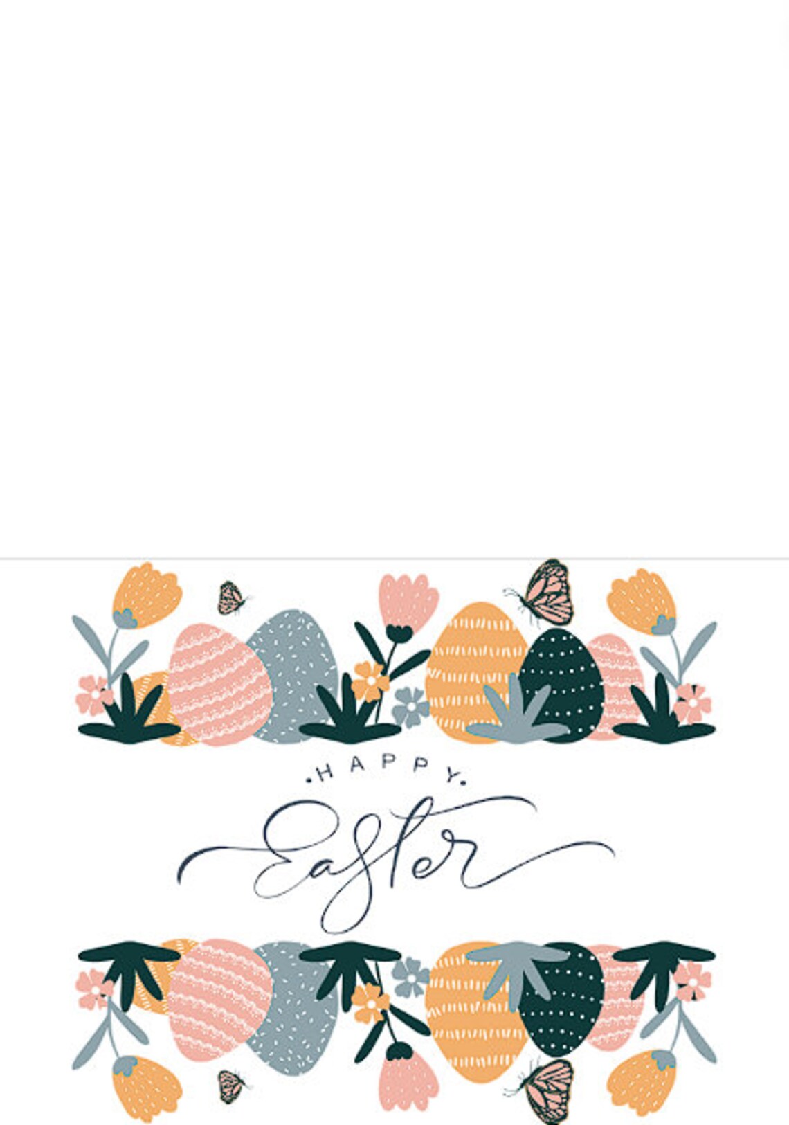 Printable Easter Card, Printable Card, Digital Card, Happy Easter ...