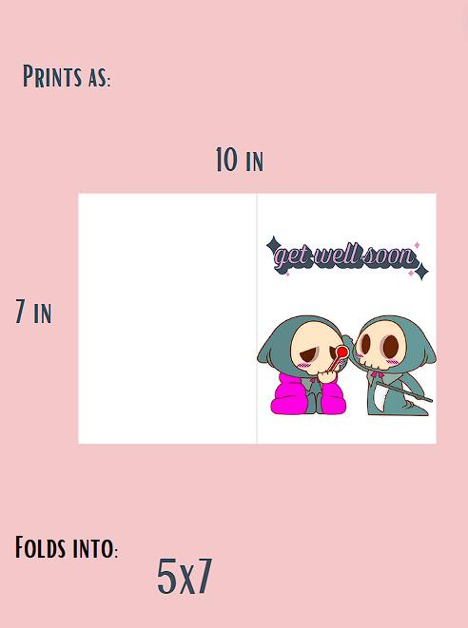 Funny Get Well Soon Card, Grim Reapers, Printable Digital Download - Etsy