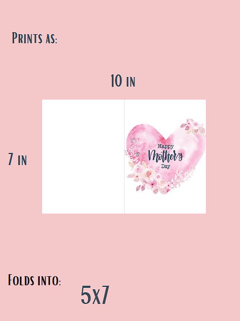 Digital Mother's Day Card, Printable Mother's Day Card, Digital ...