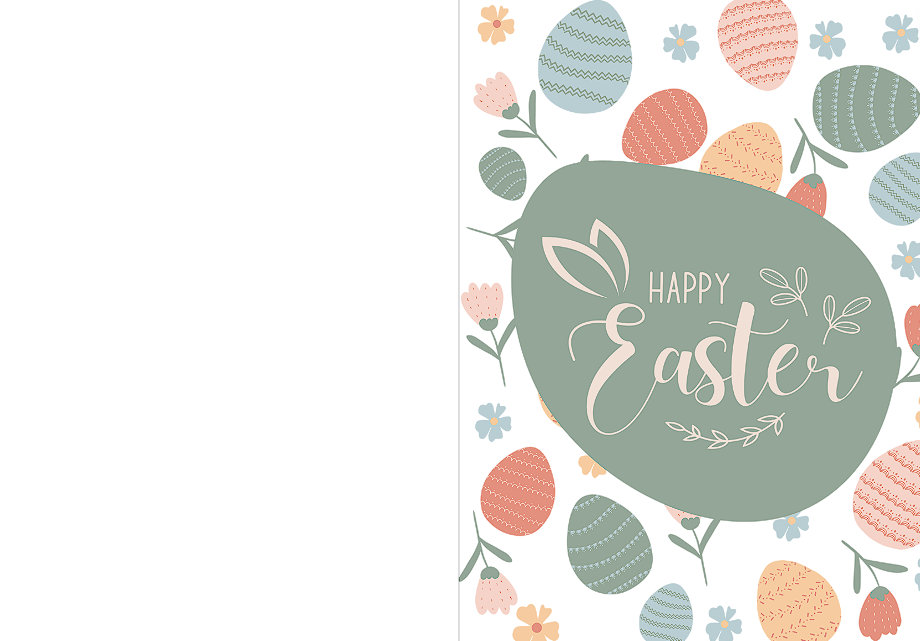 Digital Printable Easter Card, Printable Card, Digital Card, Digital ...