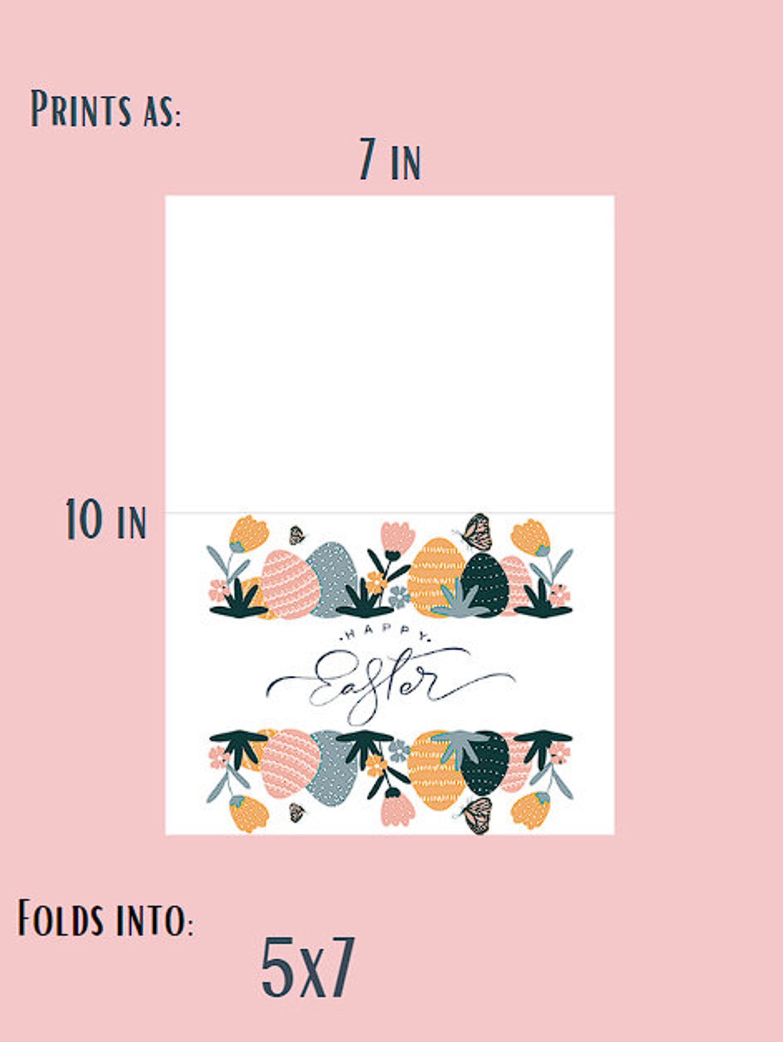 Printable Easter Card, Printable Card, Digital Card, Happy Easter ...