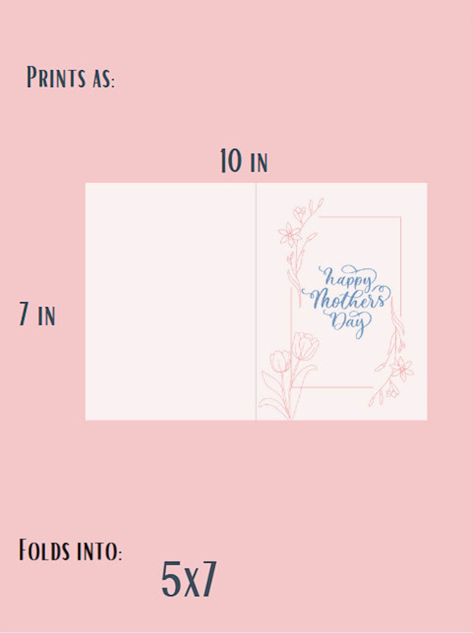 Digital Mother's Day Card, Printable Mother's Day Card, Digital ...