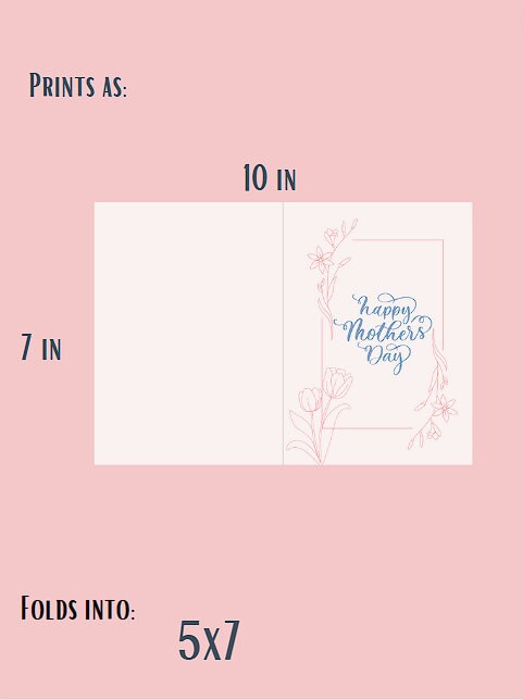 Digital Mother's Day Card, Printable Mother's Day Card, Digital ...