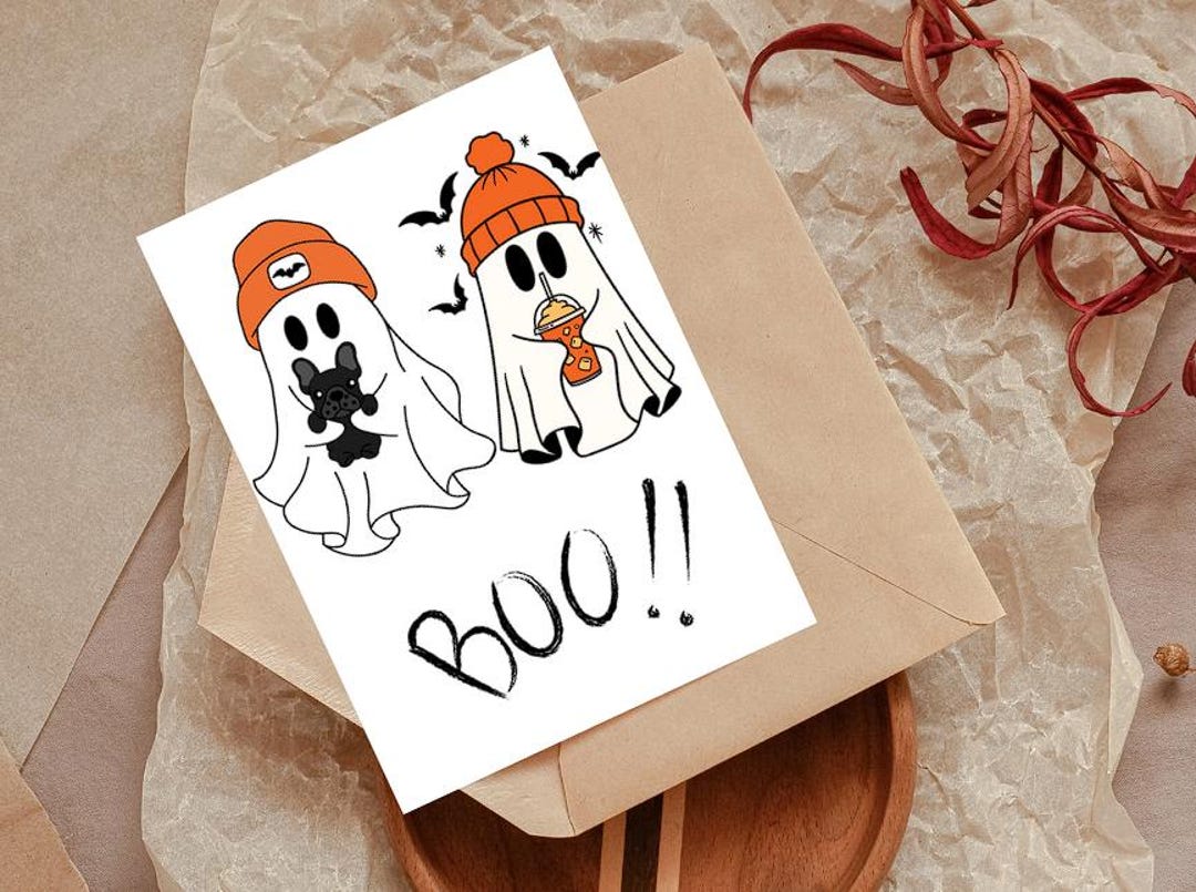 Digital Halloween Card, Printable Card, Halloween Card, Happy Halloween ...