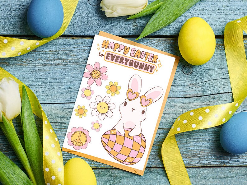 Digital Printable Easter Card, Printable Card, Digital Card, Digital ...