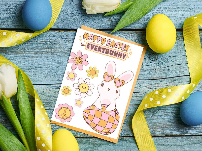 Digital Printable Easter Card, Printable Card, Digital Card, Digital ...