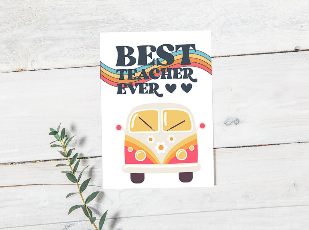 Digital Thank You Card, Printable Thank You, Teacher Appreciation Card ...