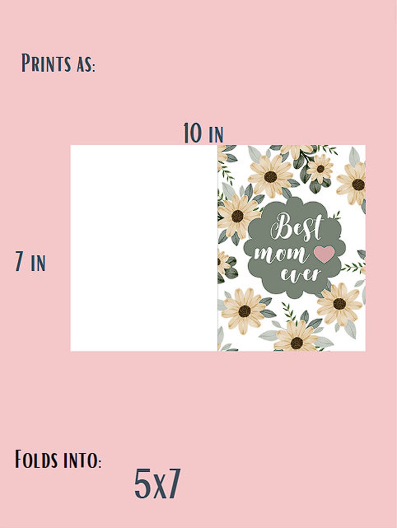 Digital Mother's Day Card, Printable Mother's Day Card, Digital ...