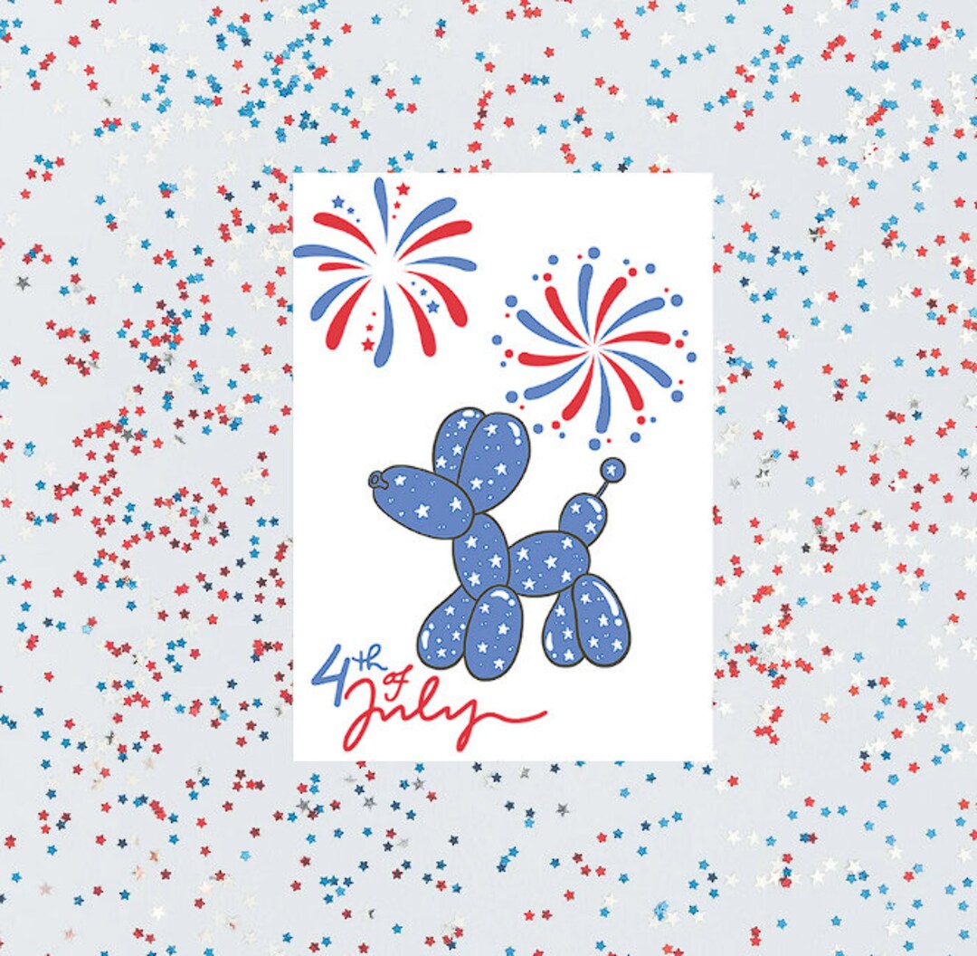 Digital Holiday Card, Printable Card, 4th of July Card, Patriotic Card ...