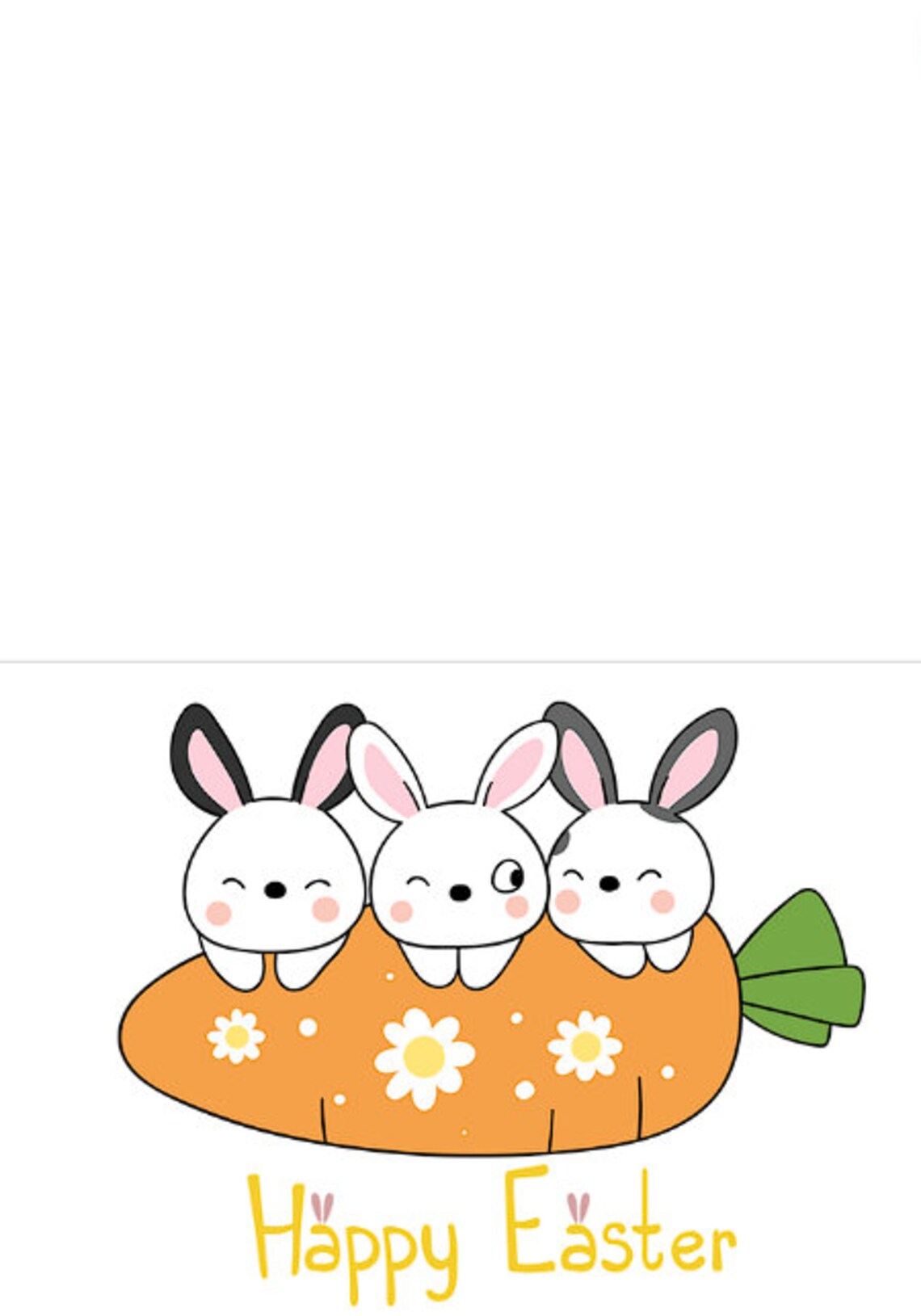 Printable Easter Card, Printable Card, Digital Card, Happy Easter ...