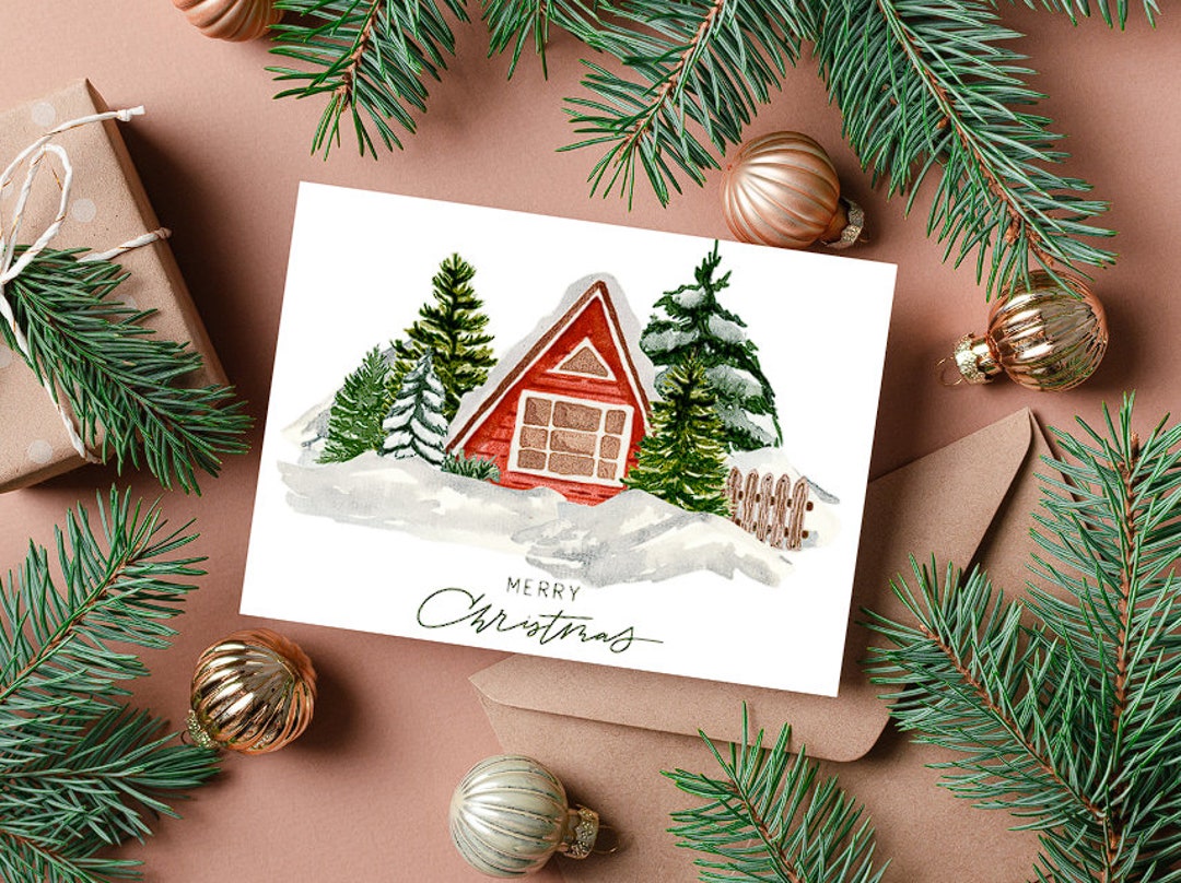 Printable Merry Christmas Card, Digital Card, Digital Download ...