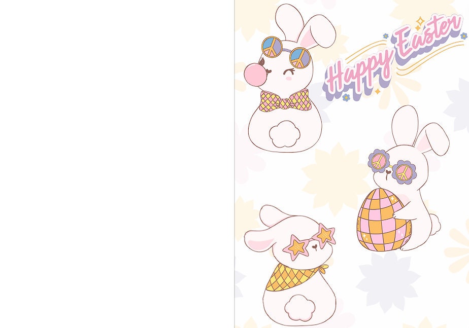 Digital Printable Easter Card, Printable Card, Digital Card, Digital ...