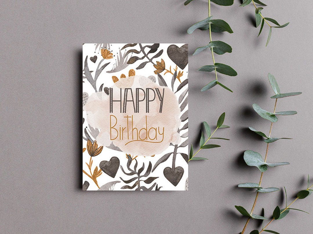 Digital Birthday Card, Printable Birthday Card, Printable Card, Digital ...