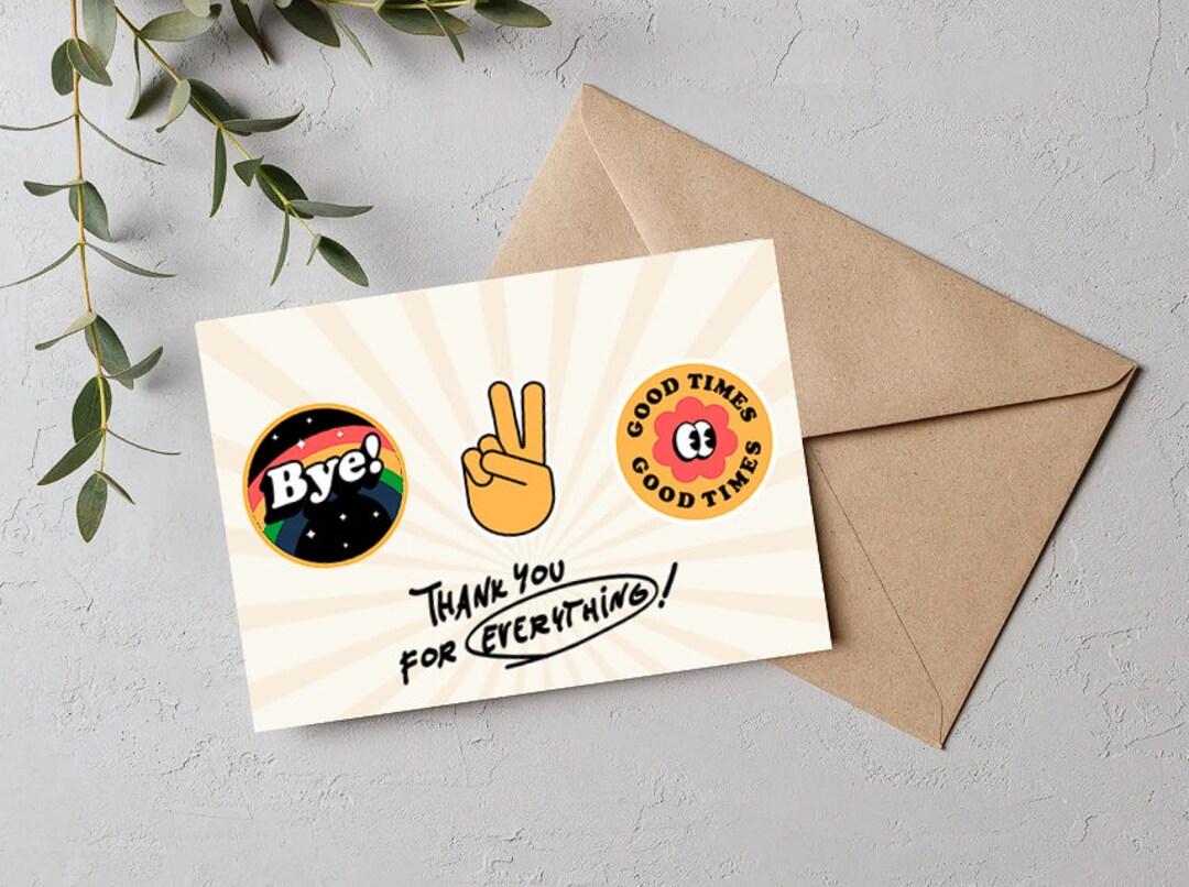 Digital Thank You Card, Printable Thank You, Teacher Appreciation Card ...