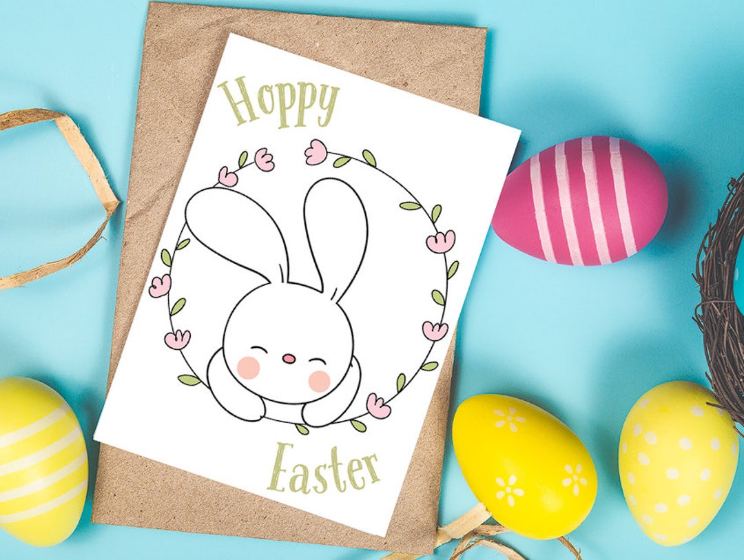 Digital Printable Easter Card, Printable Card, Digital Card, Digital ...