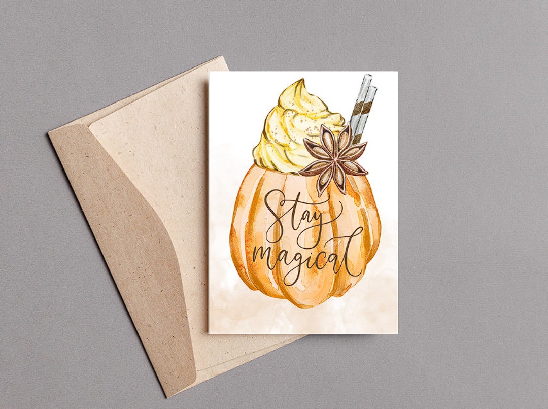 Digital Fall Card, Printable Halloween Card, Printable Card, Digital ...