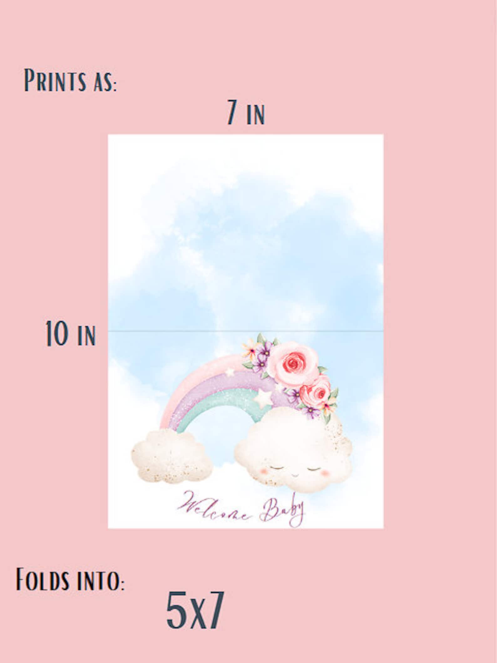 Digital Baby Shower Card, Printable Baby Shower Card, Printable Card ...