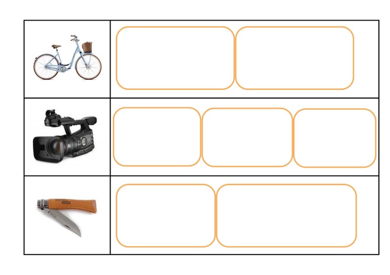 Dictée Muette Série Rose Montessori 2 - Etsy France