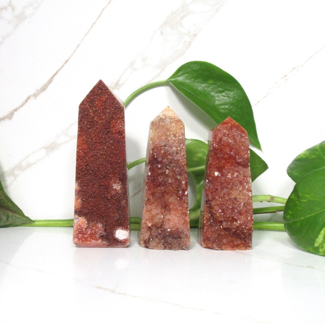 Pink Crazy Lace Agate Cluster Tower Full Druzy Red Crazy Lace Agate ...