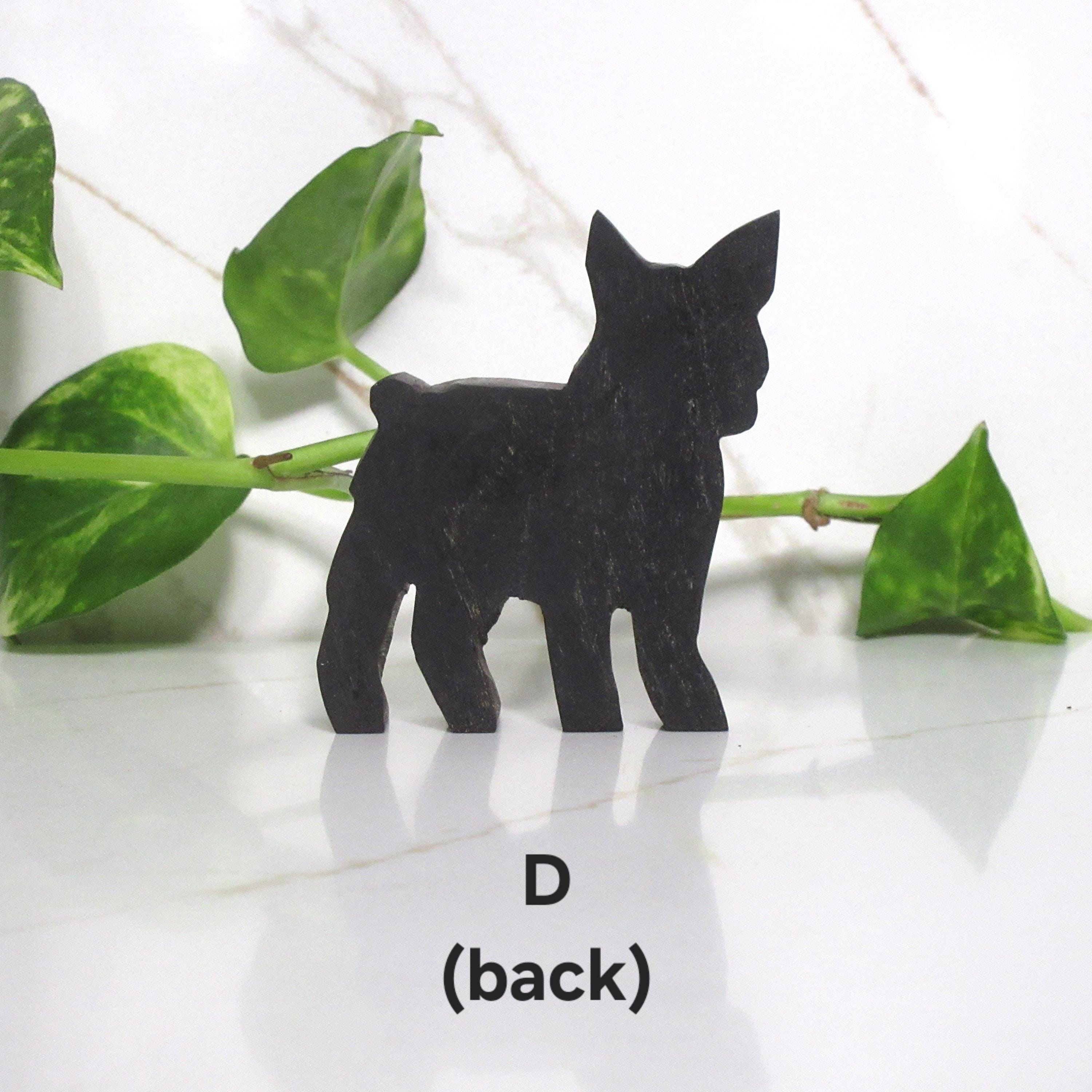 Crystal Dog Carving – Gemstone French Bulldog Figurine, White Agate ...