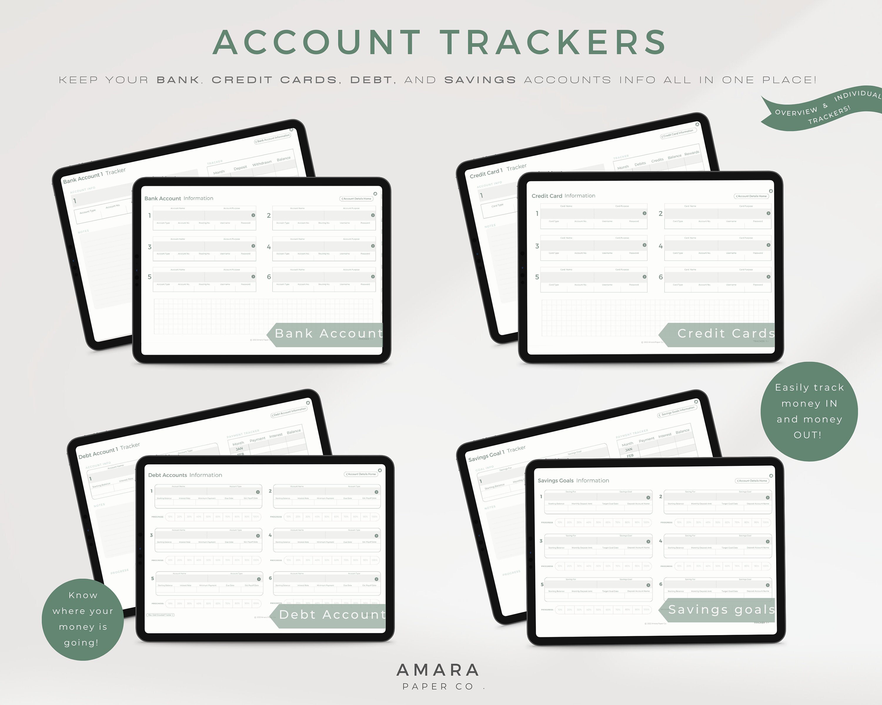 Digital Budget Planner Goodnotes Printable Notability Monthly Budget ...
