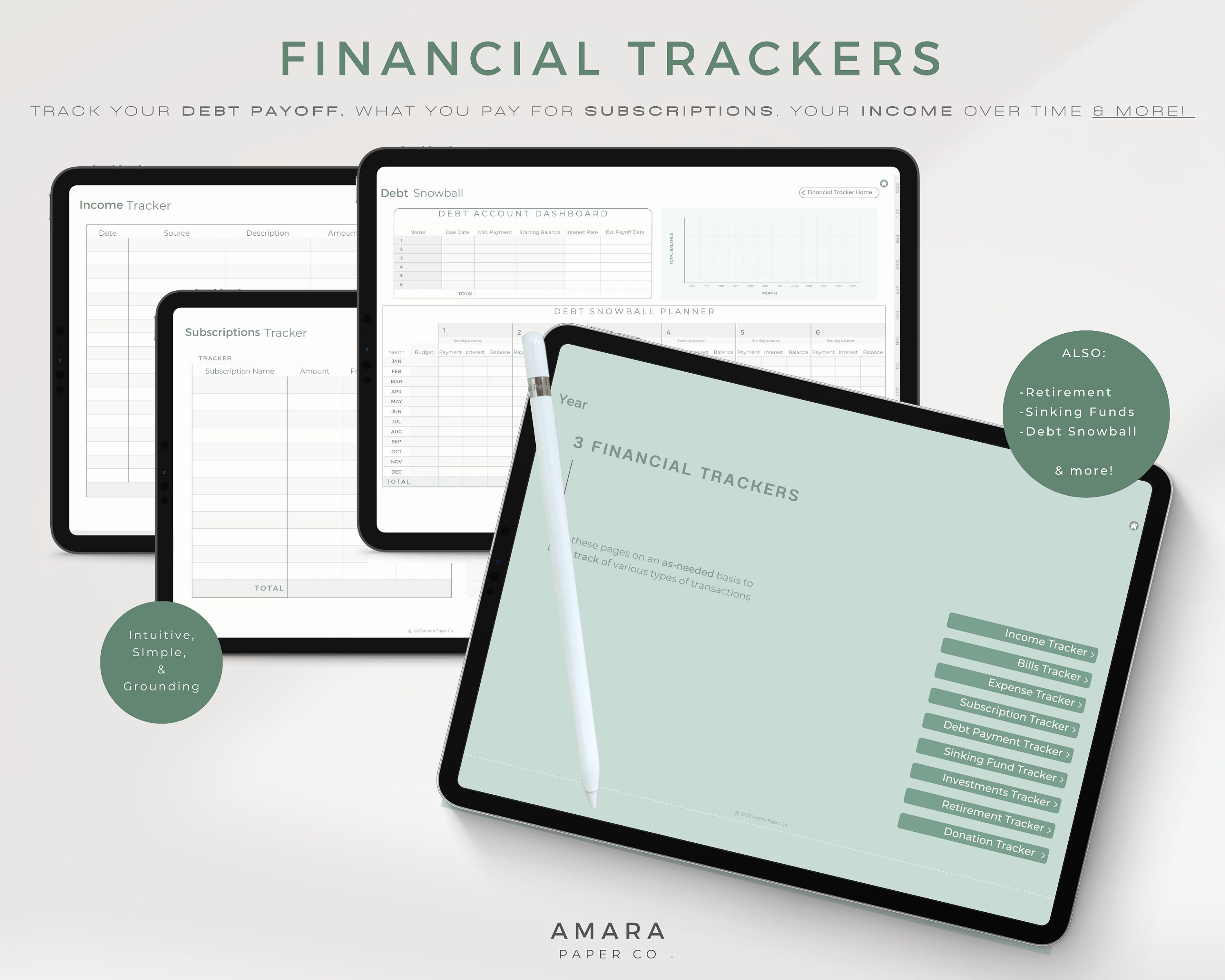 Digital Budget Planner Goodnotes Printable Notability Monthly Budget ...