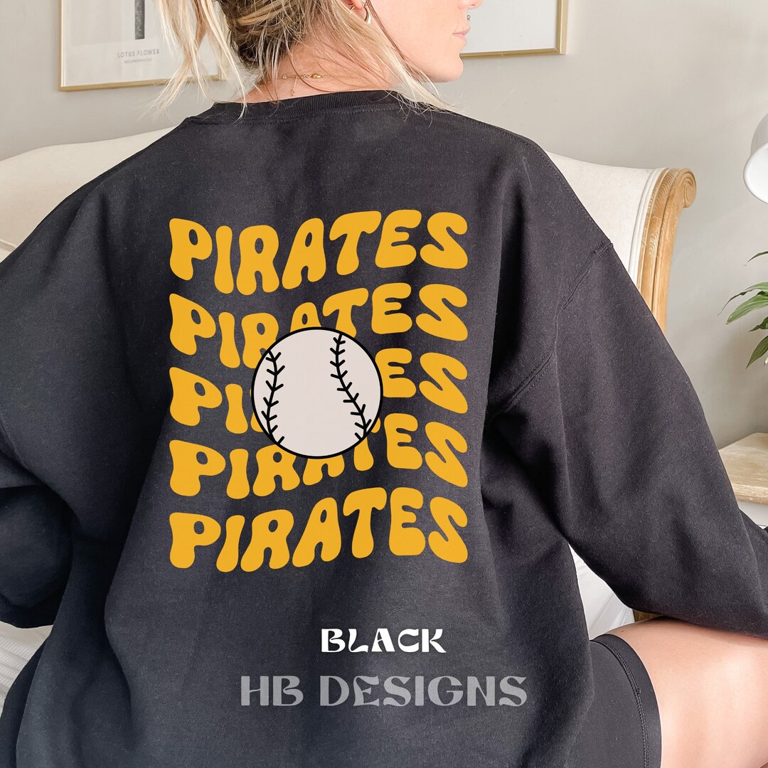 Pittsburgh Pirates Retro Baseball Sweatshirt Pirates Baseball - Etsy