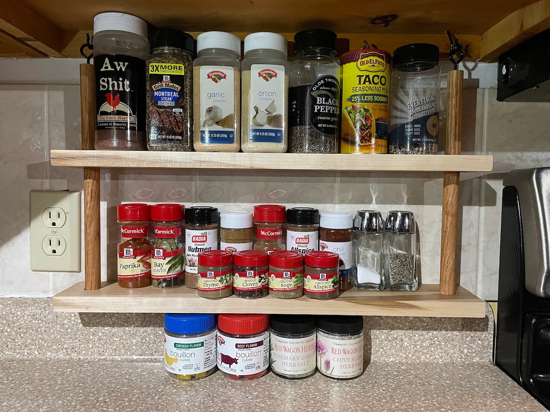 Handmade in Maine Maple Spice Rack - Etsy