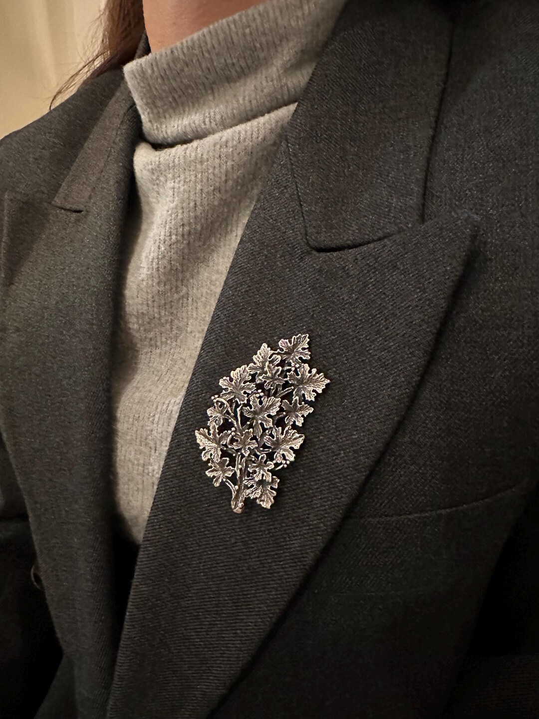 Silver Tree Brooch - Etsy