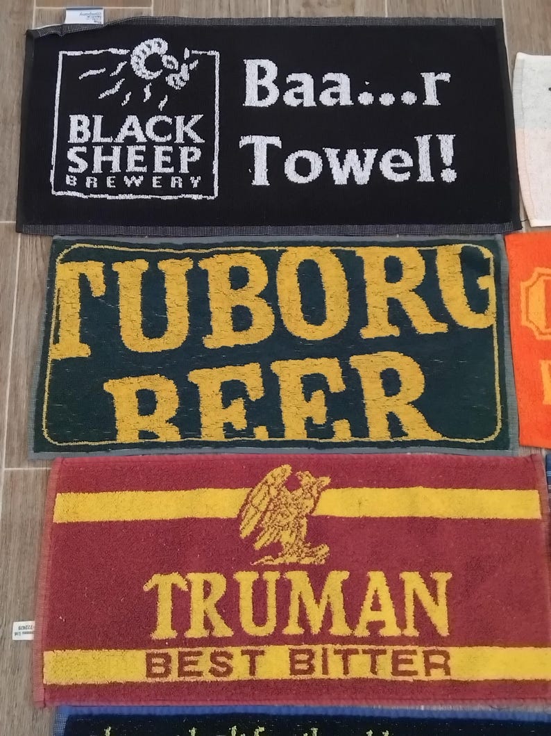 Vintage Pub Beer/bar Towels - Etsy