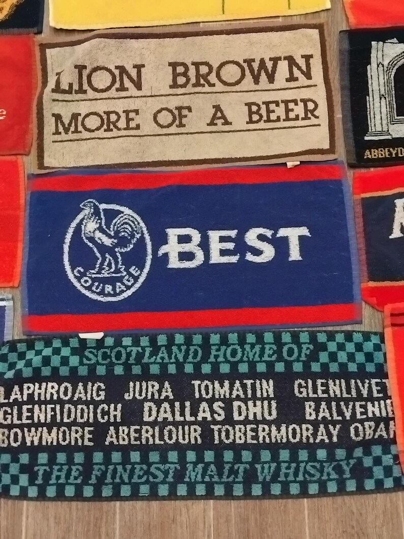 Vintage Pub Beer/bar Towels - Etsy