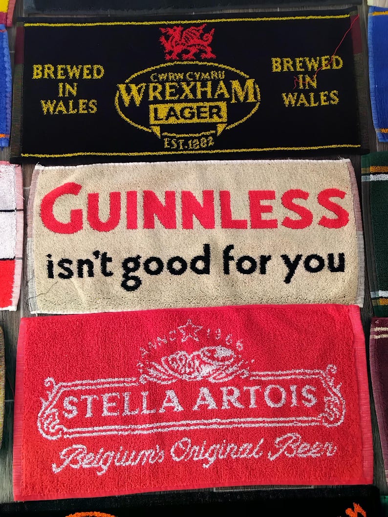 Vintage Pub Beer/bar Towels - Etsy