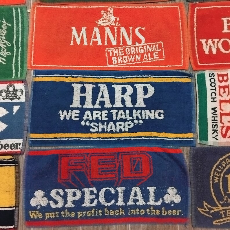 Vintage Pub Beer/bar Towels - Etsy