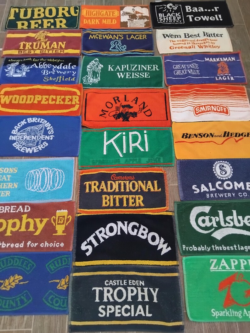 Vintage Pub Beer/bar Towels - Etsy