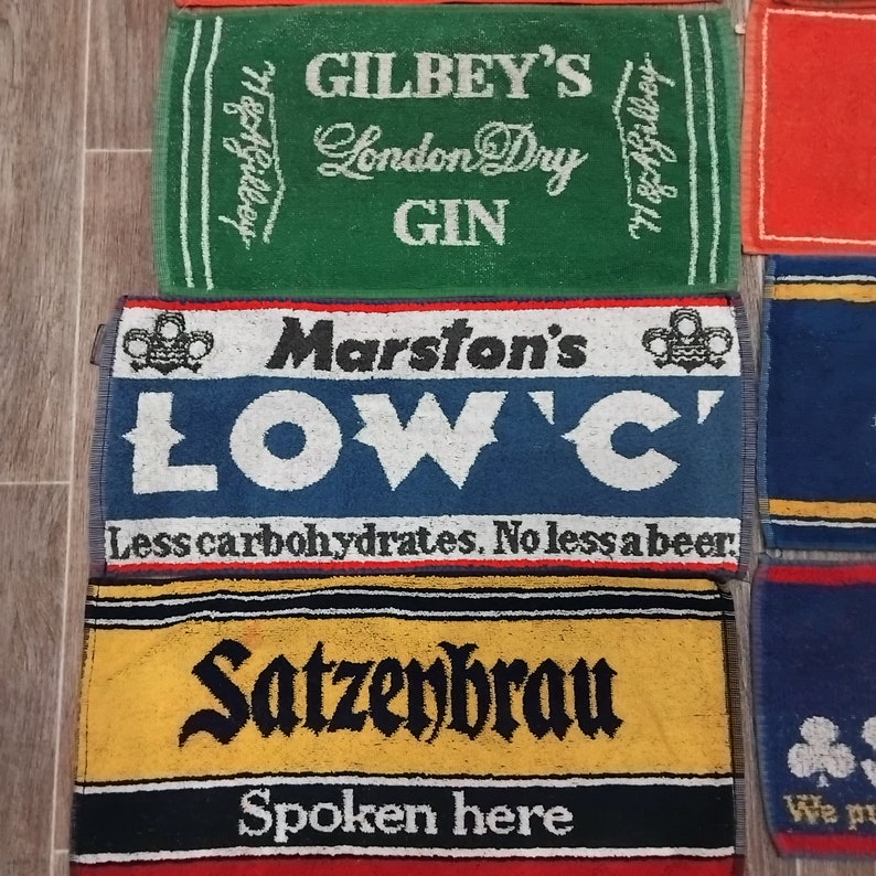 Vintage Pub Beer/bar Towels - Etsy