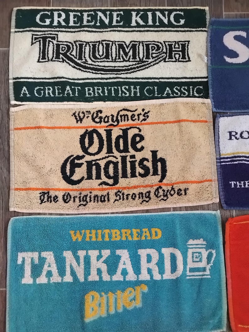 Vintage Pub Beer/bar Towels - Etsy
