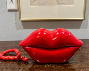Red Lips Phone - Etsy