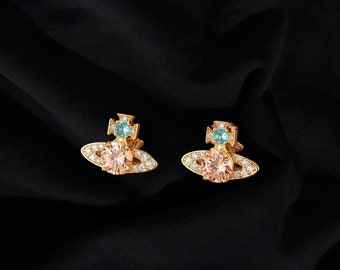 Saturn Cross Necklace - Etsy