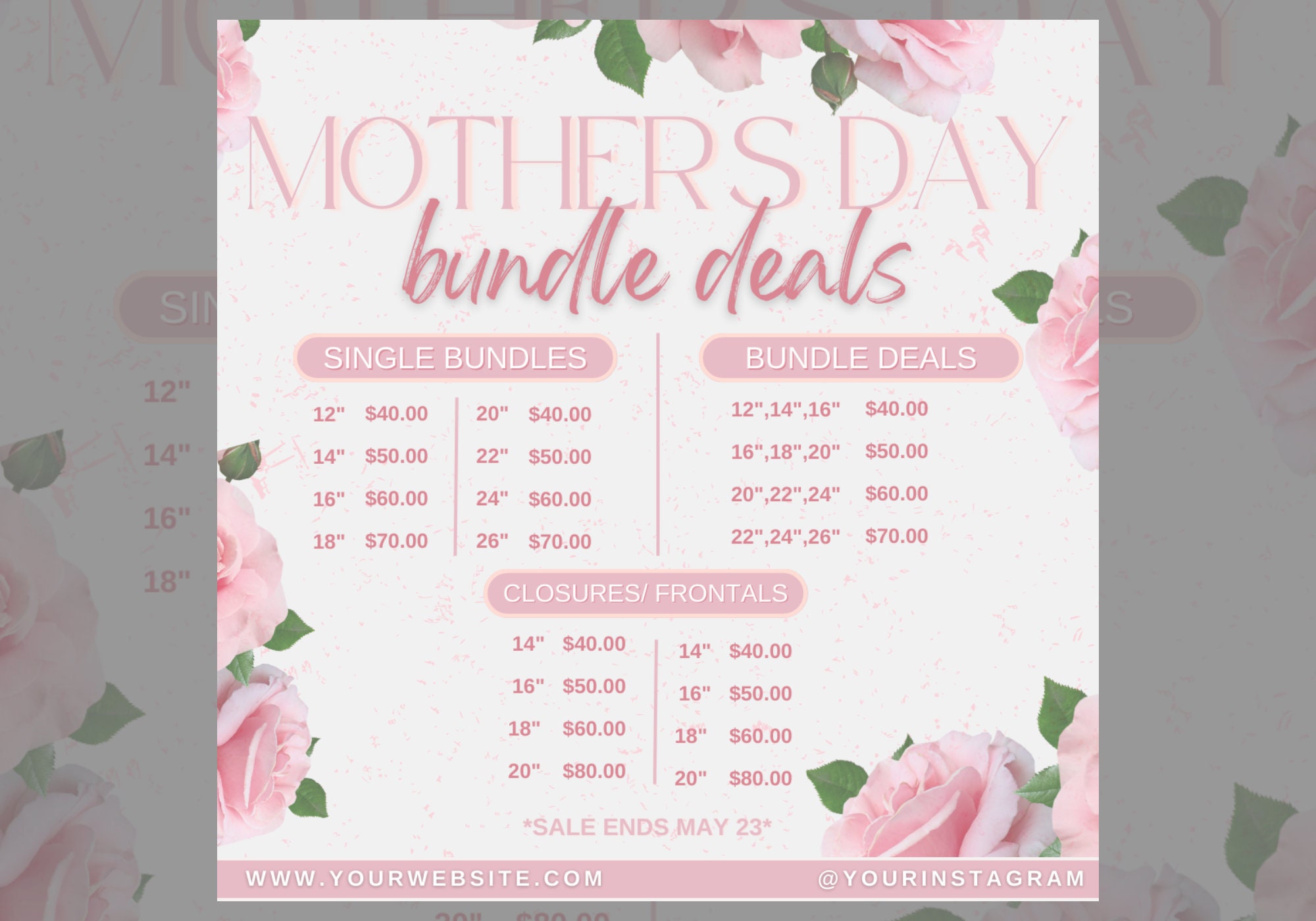 Mother's Day Bundle Deals, Mothers Day Sale, Hair Price List ...