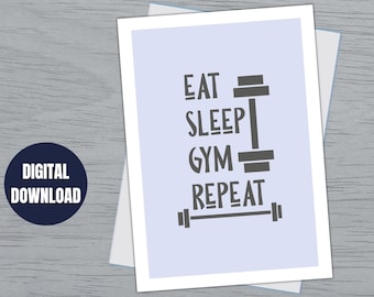 No Way Gym Card Man Gym Gifts Gym Card for Him Birthday Card Funny Gym ...