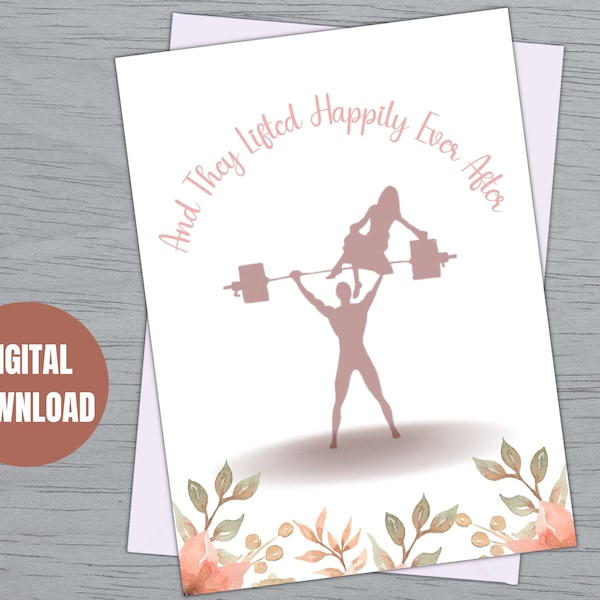 Gym Themed Wedding Invitation Fitness Wedding Invite Crossfit Wedding ...