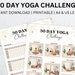 30 Day Yoga Challenge| Yoga Tracker | Printable Yoga Challenge| Home ...