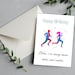 Running Card| Runner Birthday Card| Runner Gifts| Marathon Card ...
