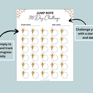 30 Day Jump Rope Challenge | 30 Day Challenge Printable | Jump Rope ...
