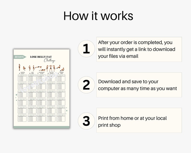 30 Day Lose Belly Fat Challenge,flat Abs Challenge, Home Workout ...